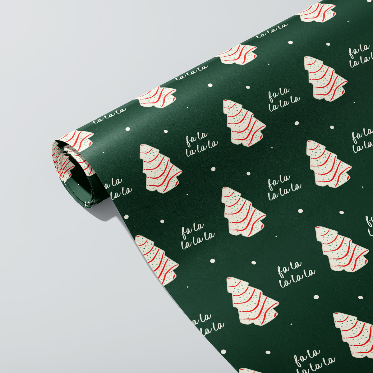 Christmas Tree Cake Wrapping Paper – June Paper Market