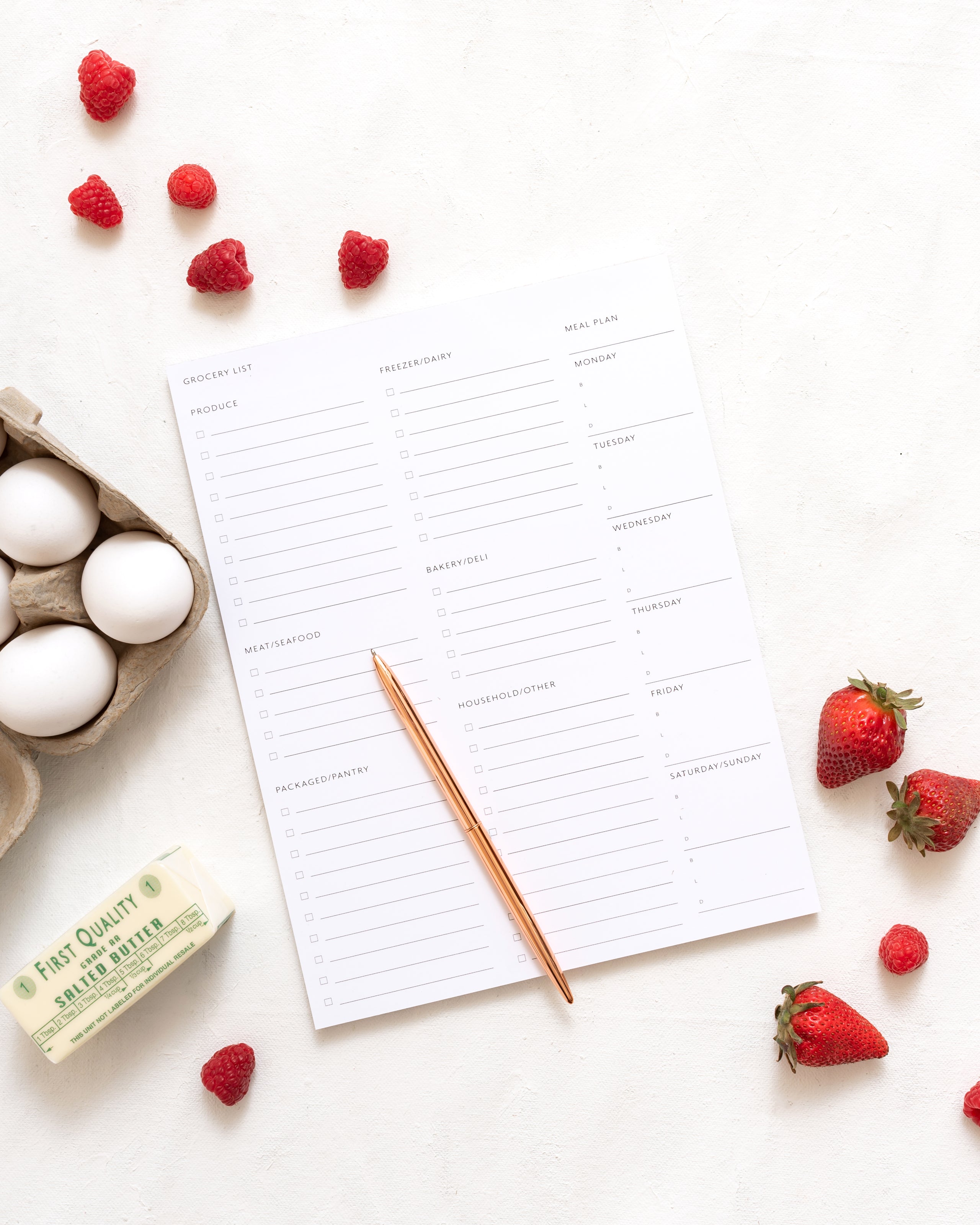 Grocery List Notepad – June Paper Market