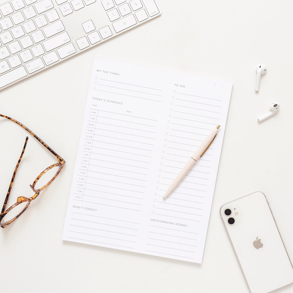 Daily Task Notepad – June Paper Market