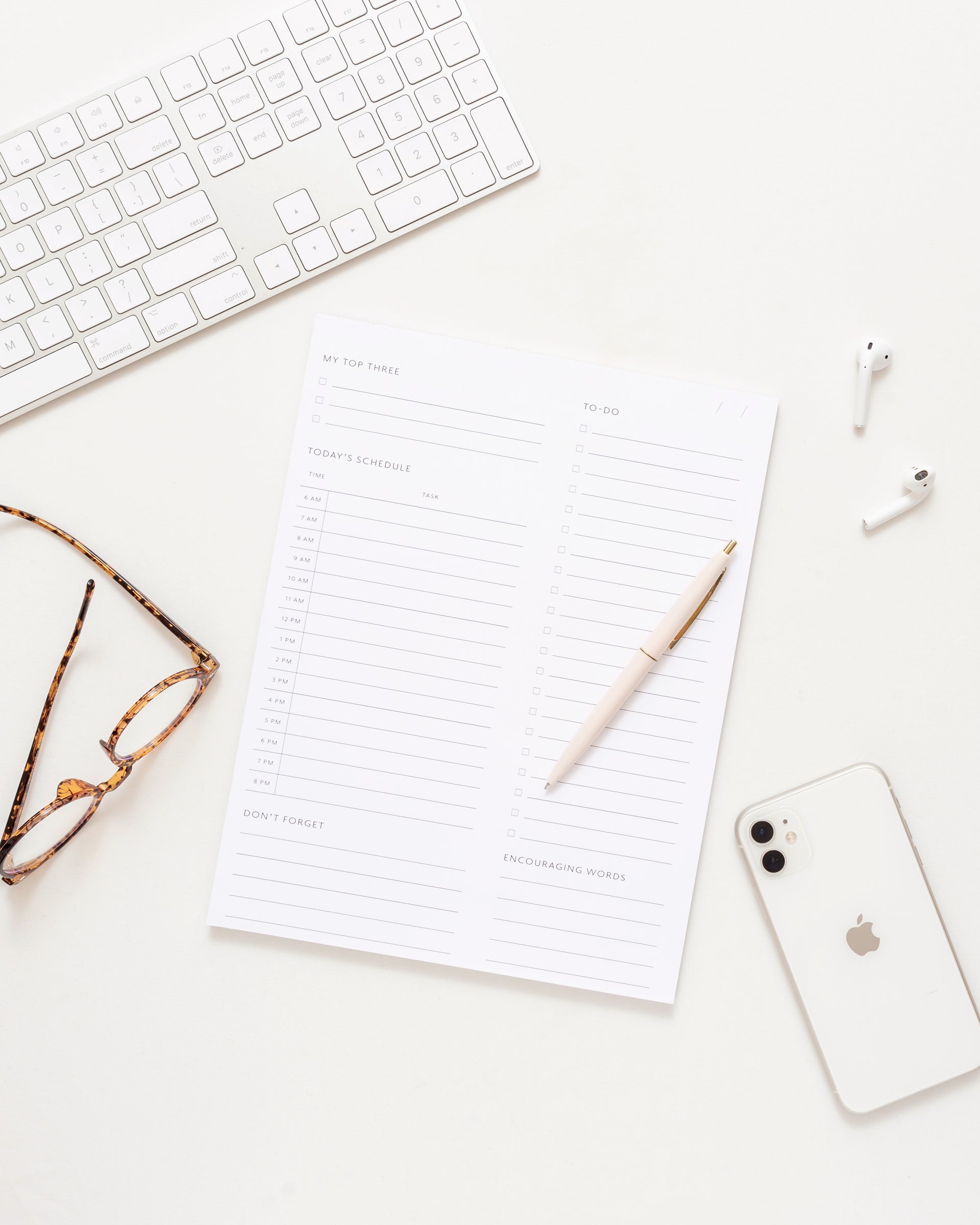 Daily Task Notepad – June Paper Market